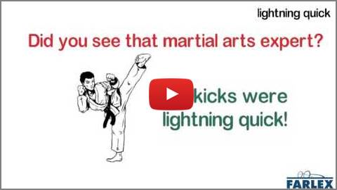 Lightning-quick - Idioms by The Free Dictionary