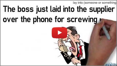 Lay into - Idioms by The Free Dictionary